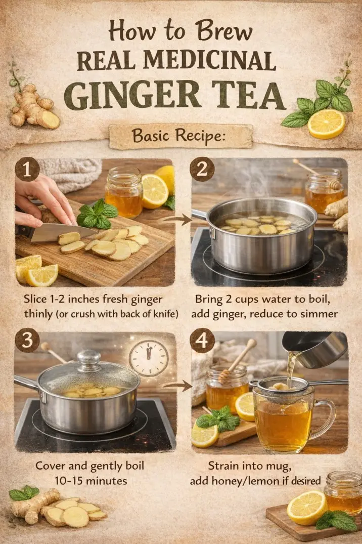 Chinese Medicinal Ginger Herbal Tea - The Lost Herbs
